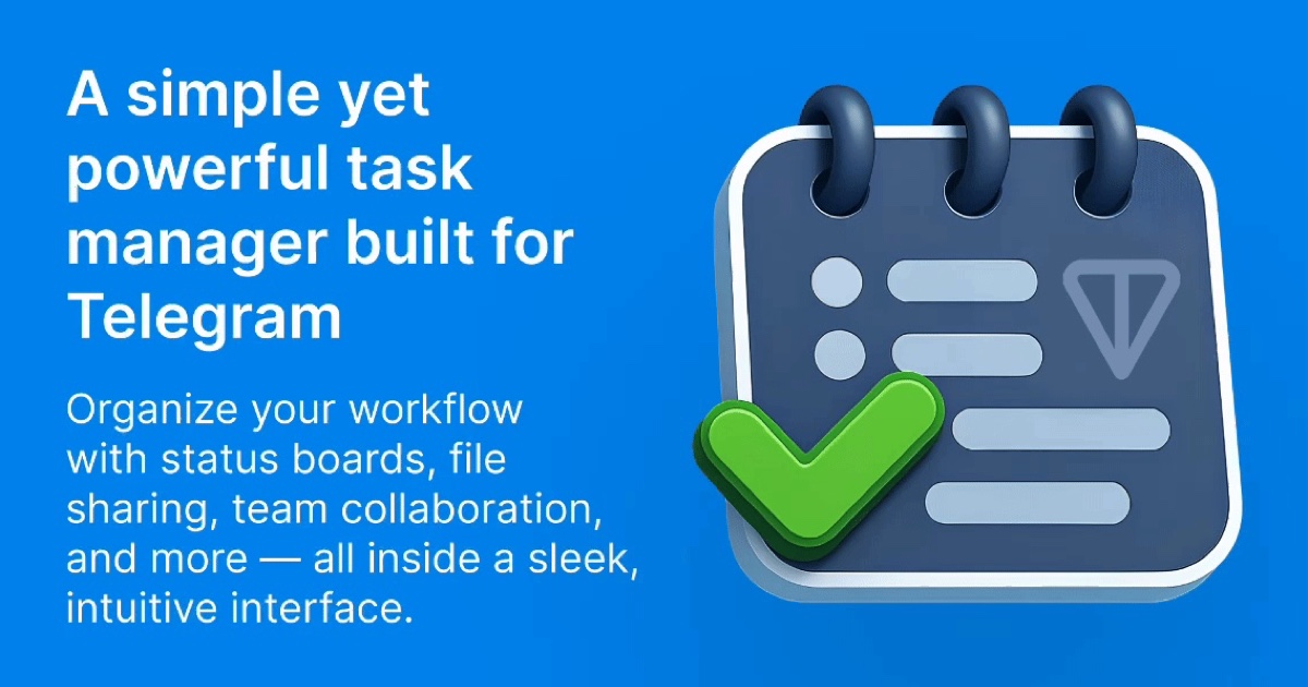 Telegram Task Manager
